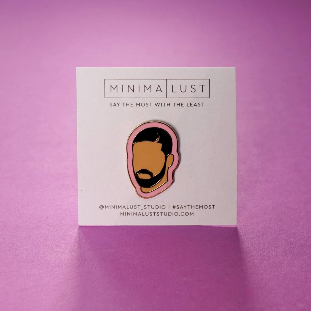 Drake Enamel Lapel Pin - Champagne Papi - 6 God - Drizzy - OVO - Drake ...
