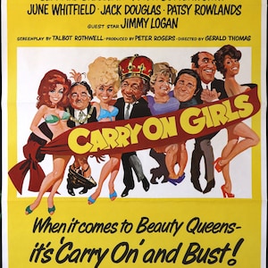 Carry on Girls 1973 Original US One Sheet Movie Poster Starring Sidney ...