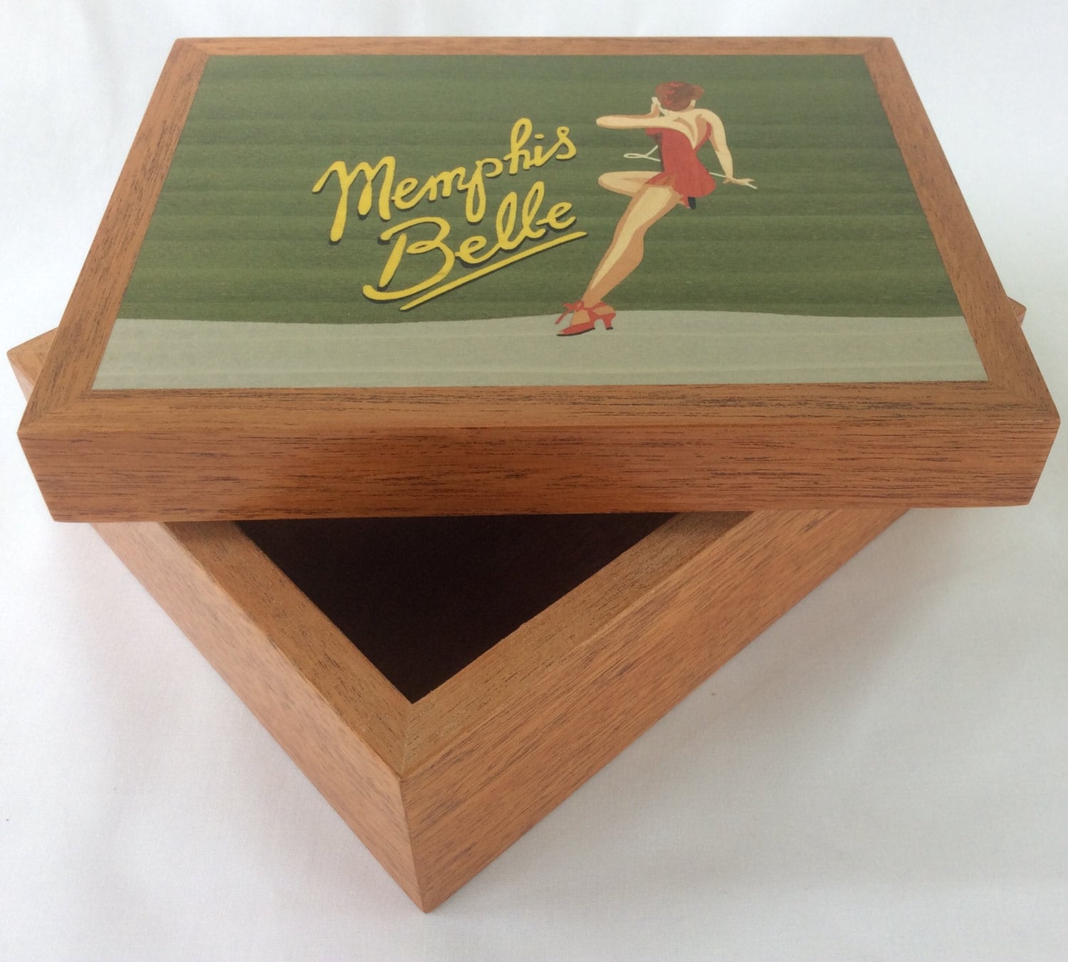 Memphis Belle B-17 Nose Art Keepsake Box; Pencil Box; Desktop Box ...