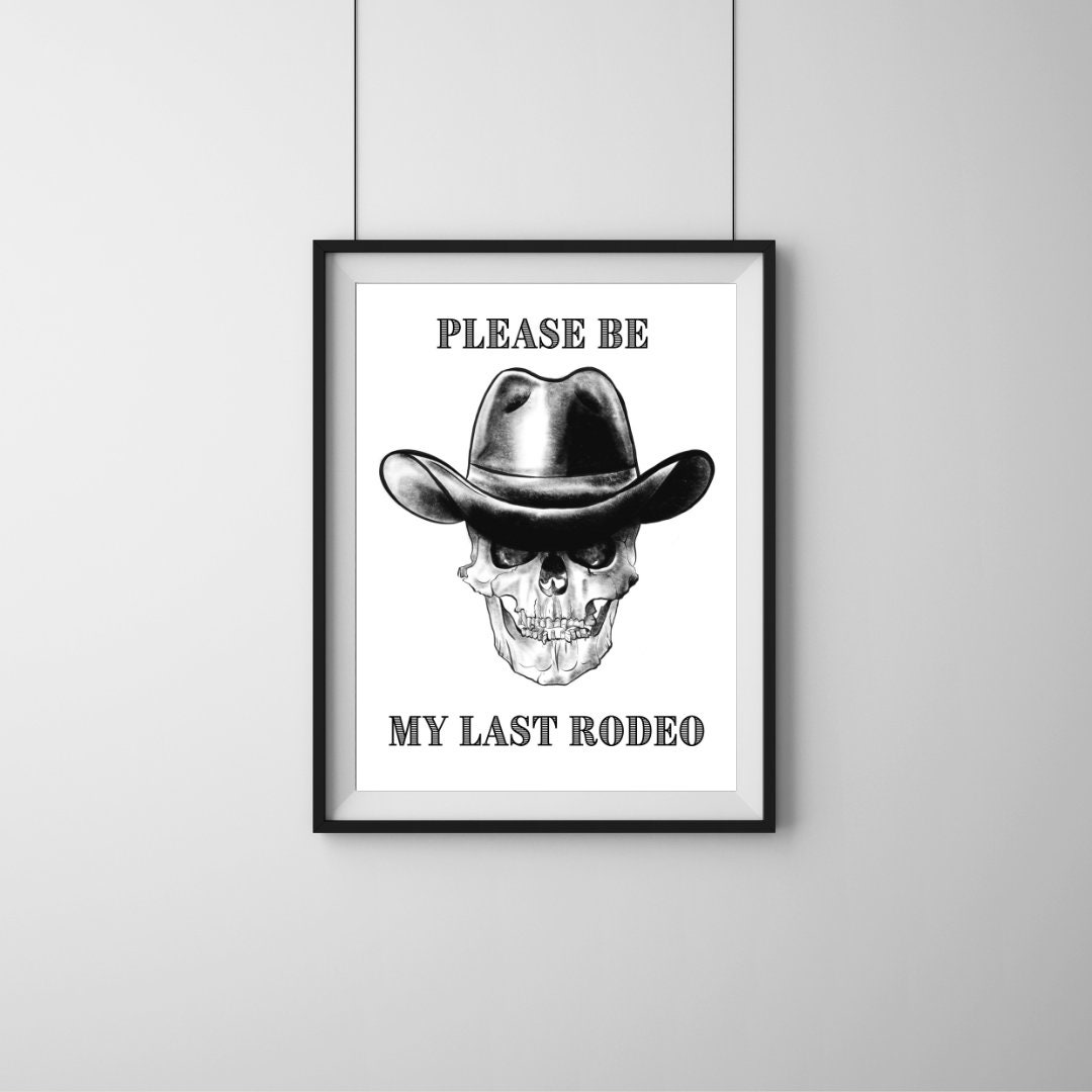 Funny Skull Art Print, Skull Poster Digital Print, Custom Quote Print ...