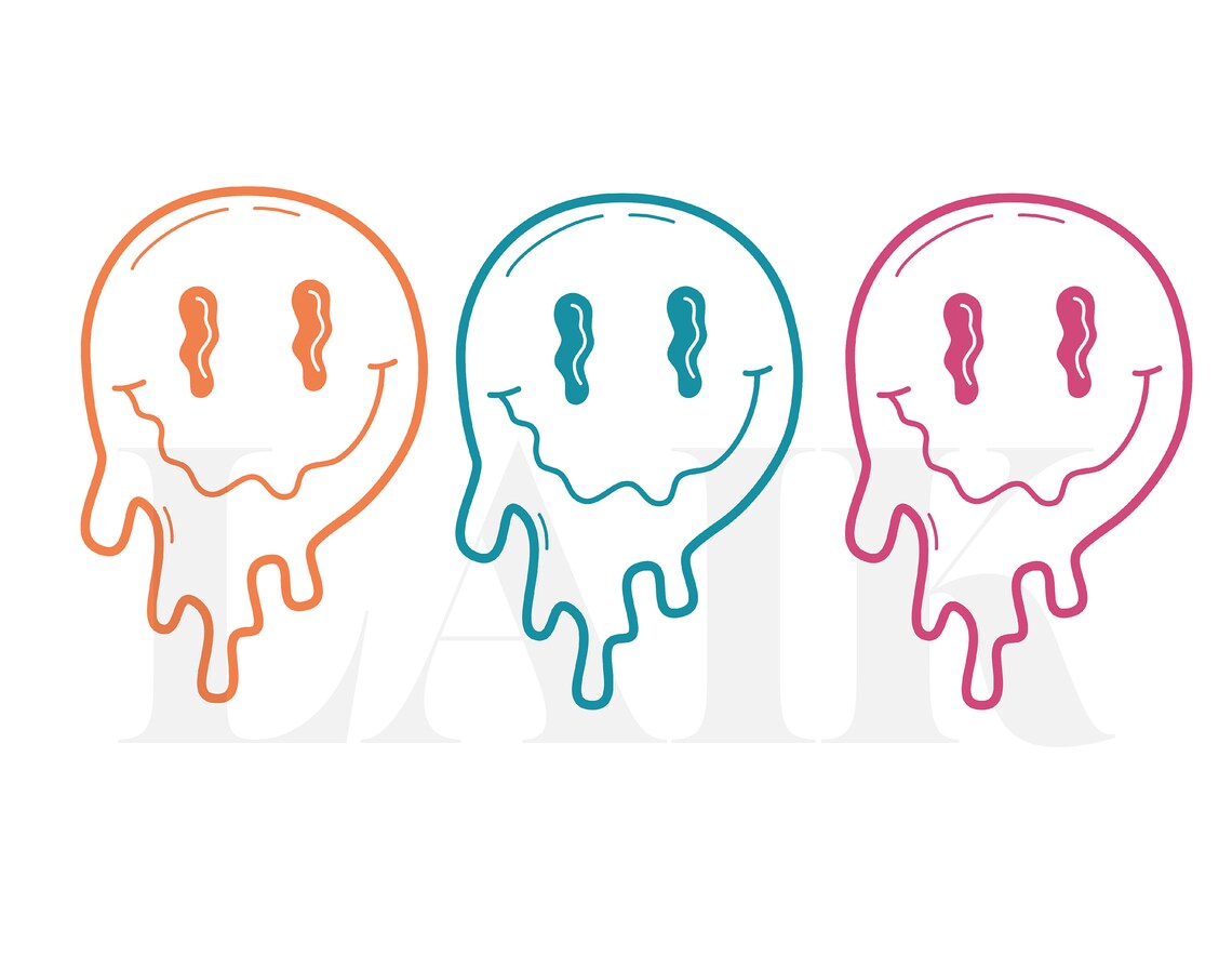 Melting Smiley Face Svg, Svg Files for Cricut, Mug Template, Cricut Mug ...