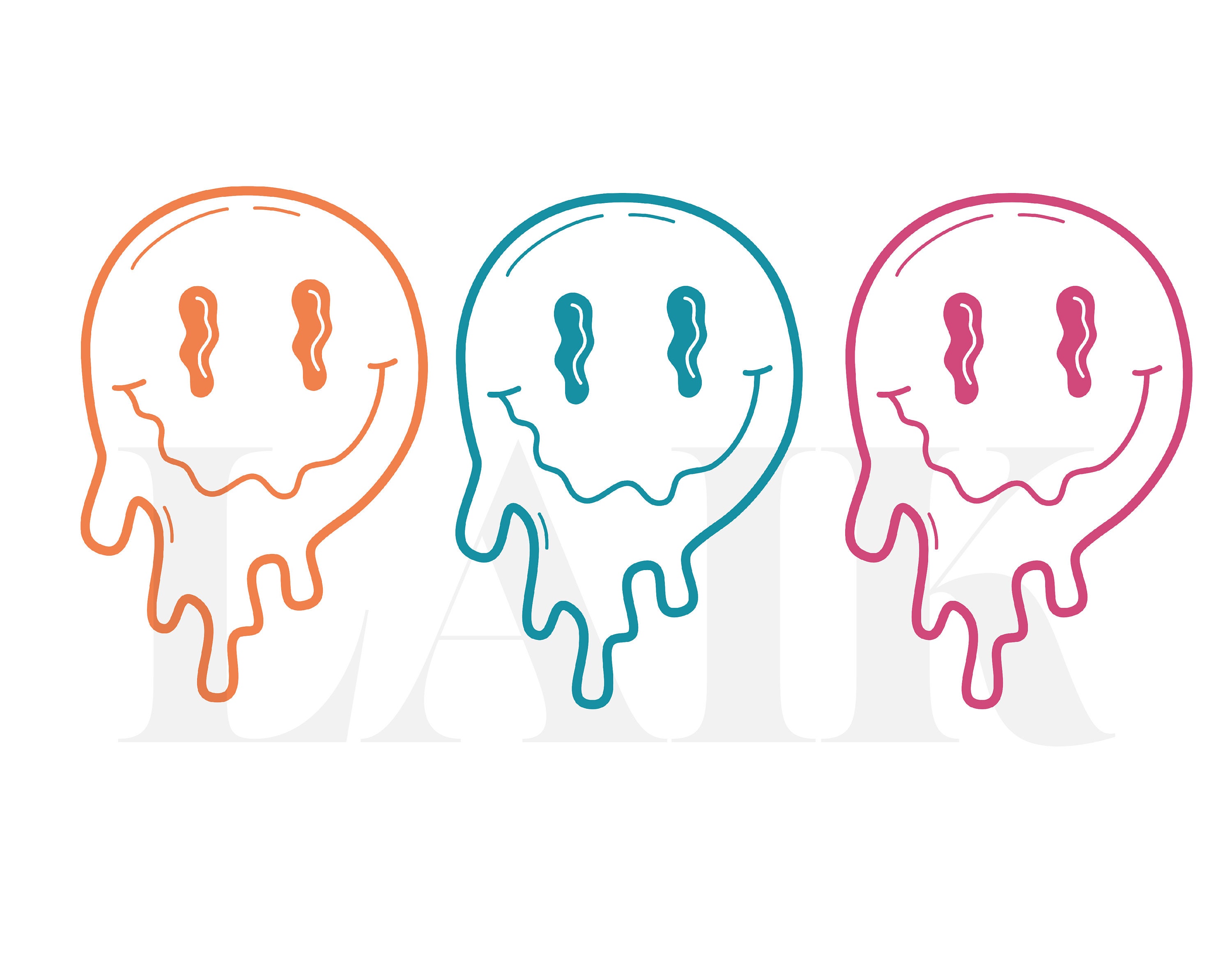 Melting Smiley Face Svg, Svg Files for Cricut, Mug Template, Cricut Mug ...