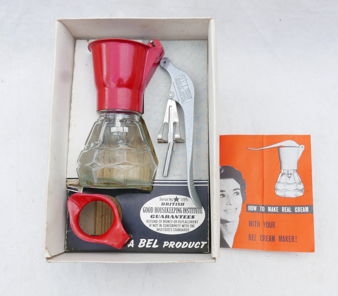Vintage Red Bakelite Bel Cream Maker Jubilee Series - Etsy