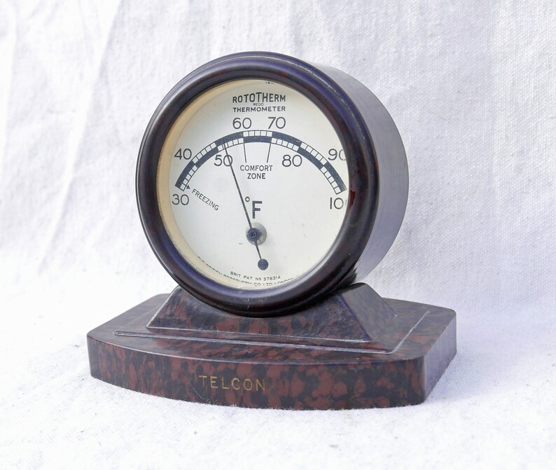 Art Deco 1930s Rototherm Thermometer - Etsy
