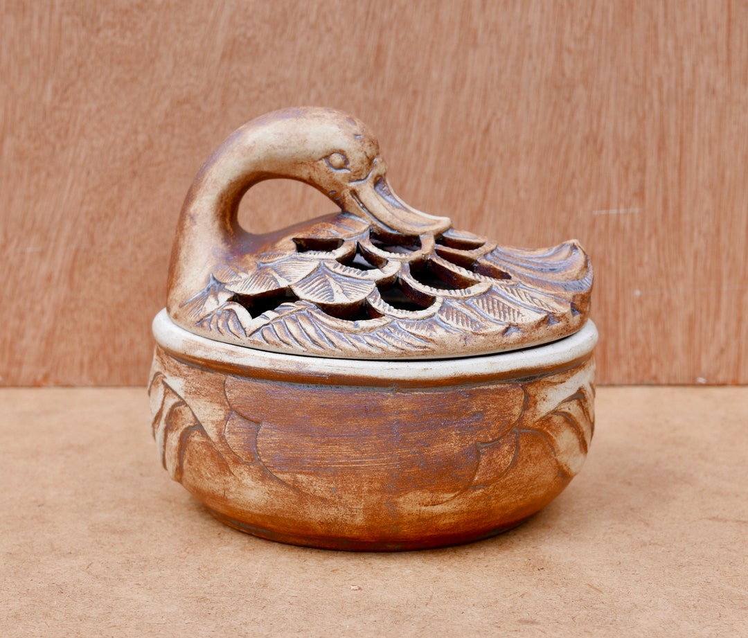 Vintage Studio Pottery Duck Potpourri by Quantock - Etsy UK