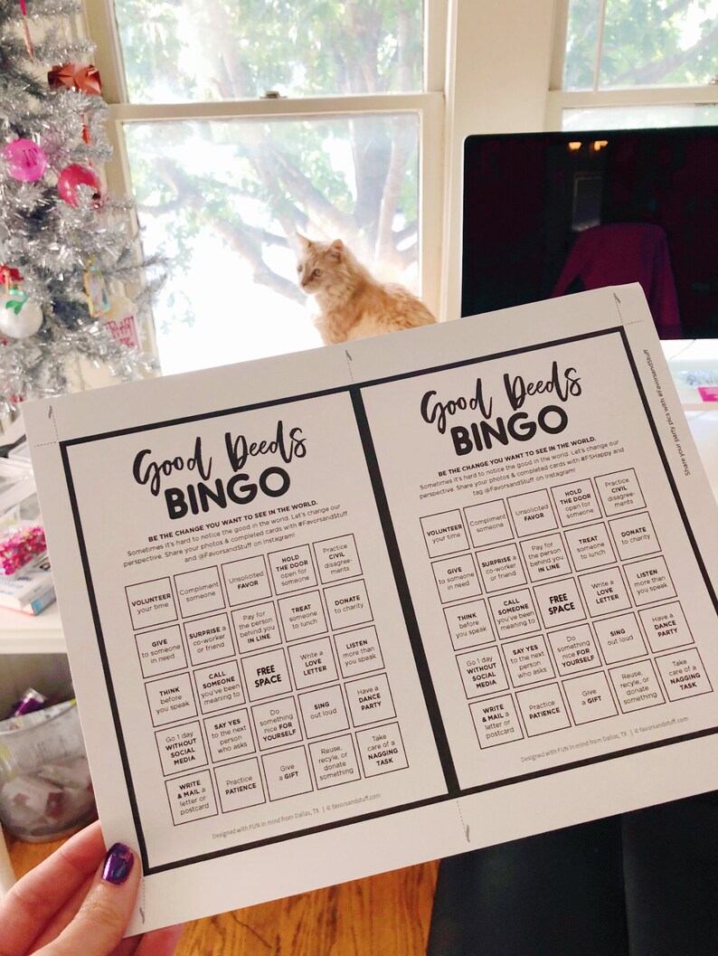 Good Deeds Bingo - Etsy