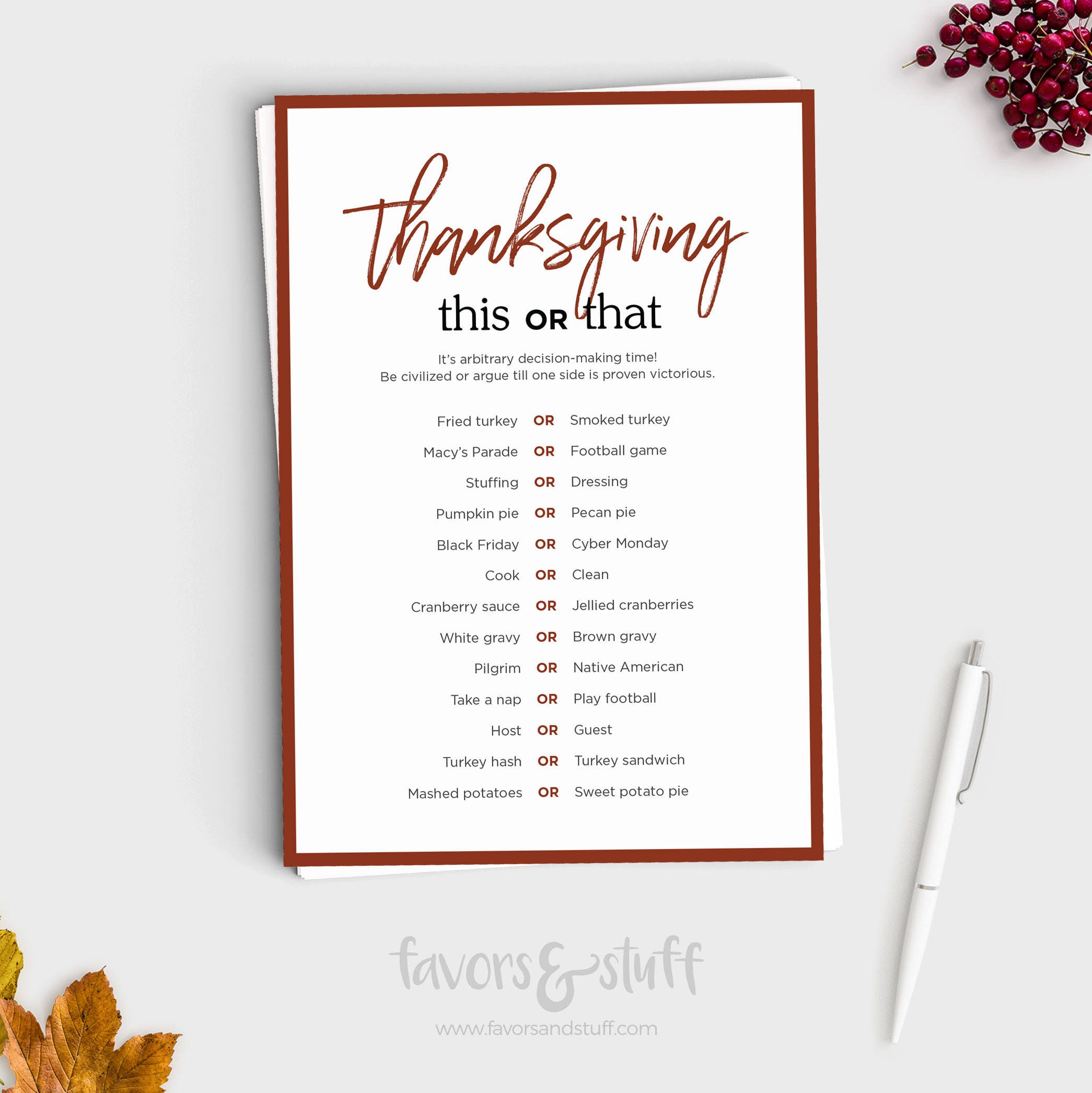 Thanksgiving Games Bundle - 4 Fun Thanksgiving Printable Games ...