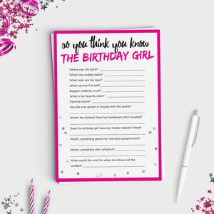 Adult Birthday Game Bundle - 5 Fun Adult Birthday Games - Birthday Girl ...