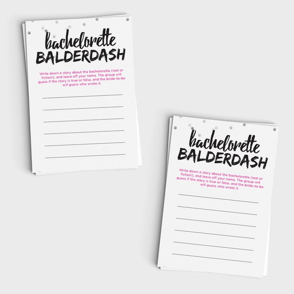 Printable Balderdash - Etsy