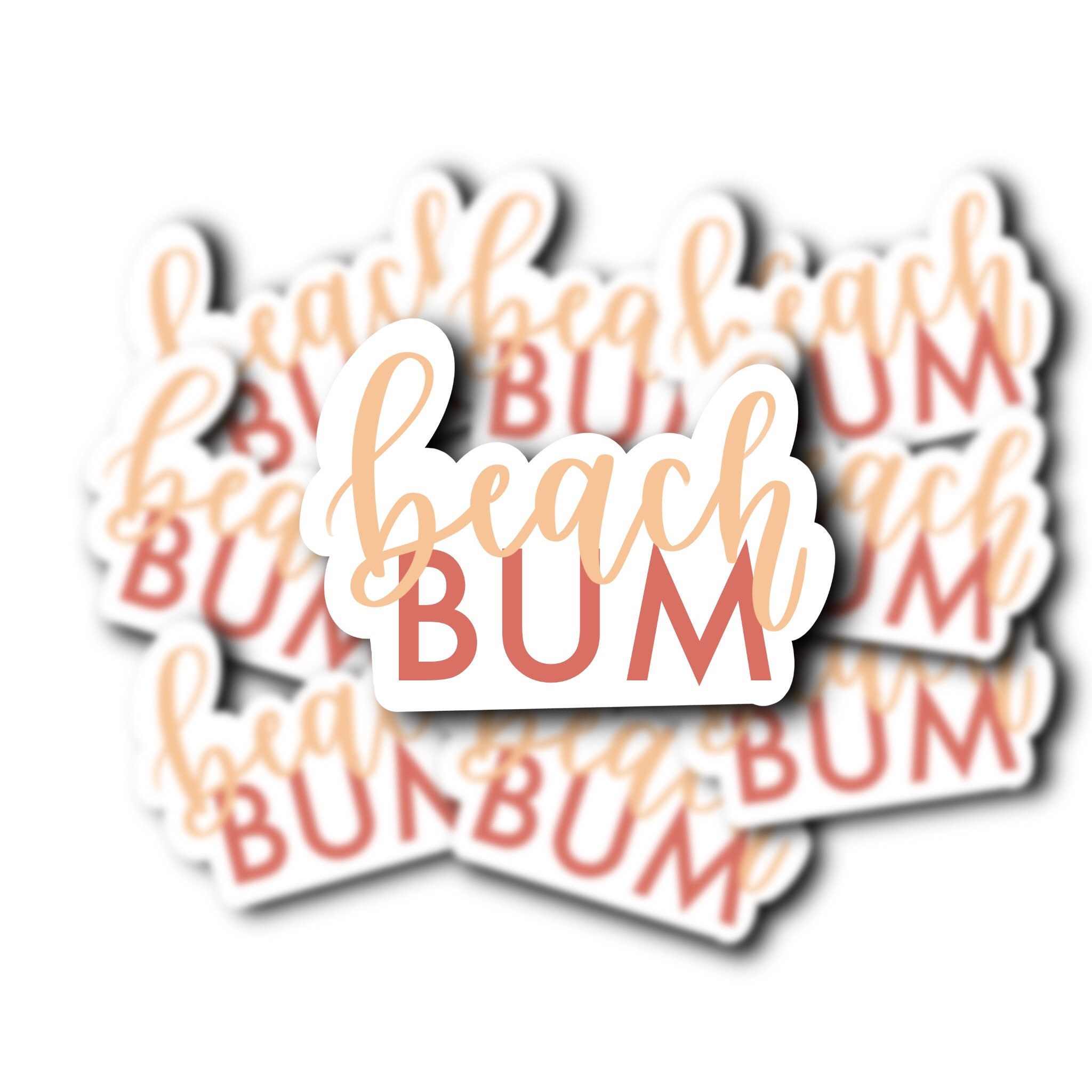 BEACH BUM Sticker - Etsy