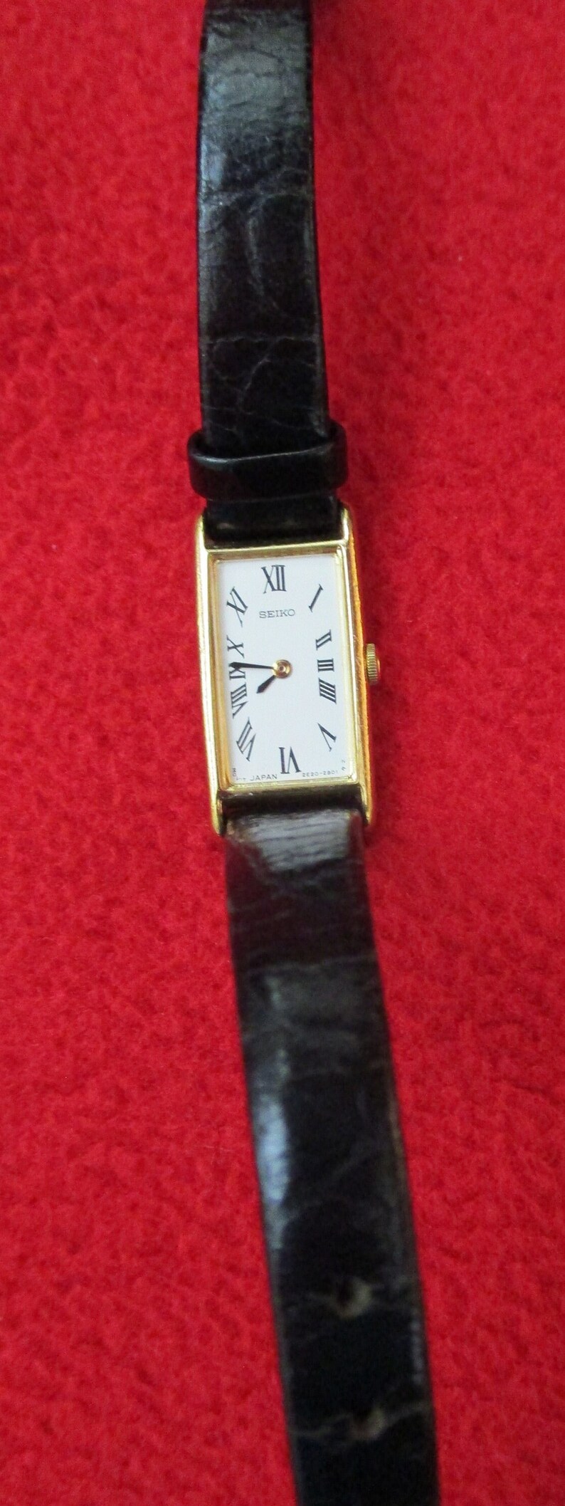 Vintage Womens Seiko Tank Watch Model 2E20-6129 - Etsy