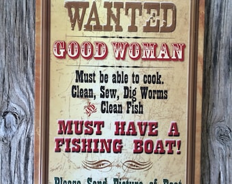 Funny fishing signs | Etsy