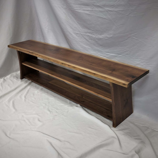 Live Edge Bench - Etsy
