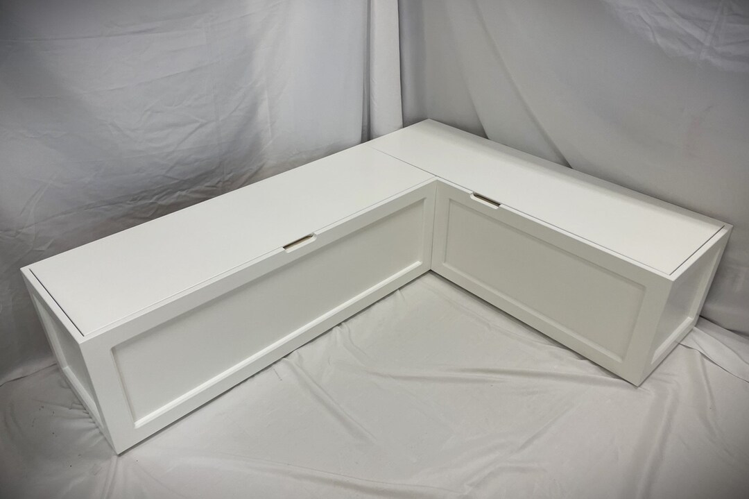Modern-style Corner Bench Set / Dining Banquette Bench / Top-opening ...