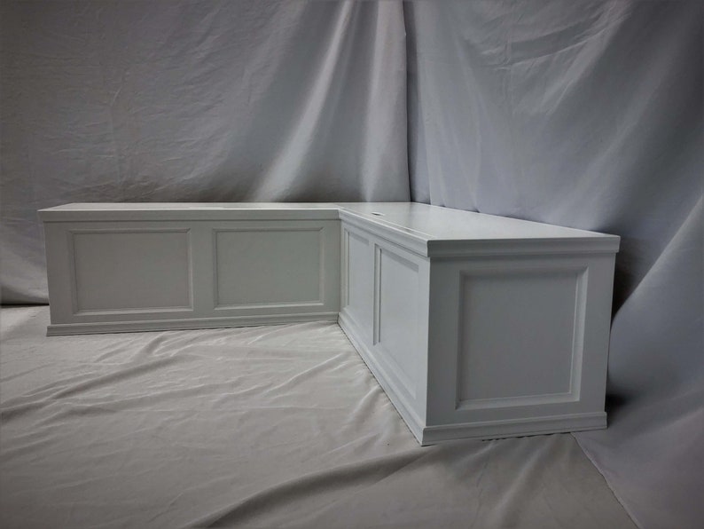 Traditional-style Corner Bench Set / Dining Banquette Bench / Top ...