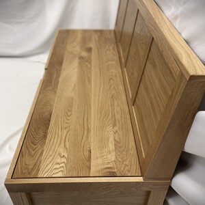 Shaker Storage Bench W/ Backrest / Top-opening Bench / Dining Banquette ...