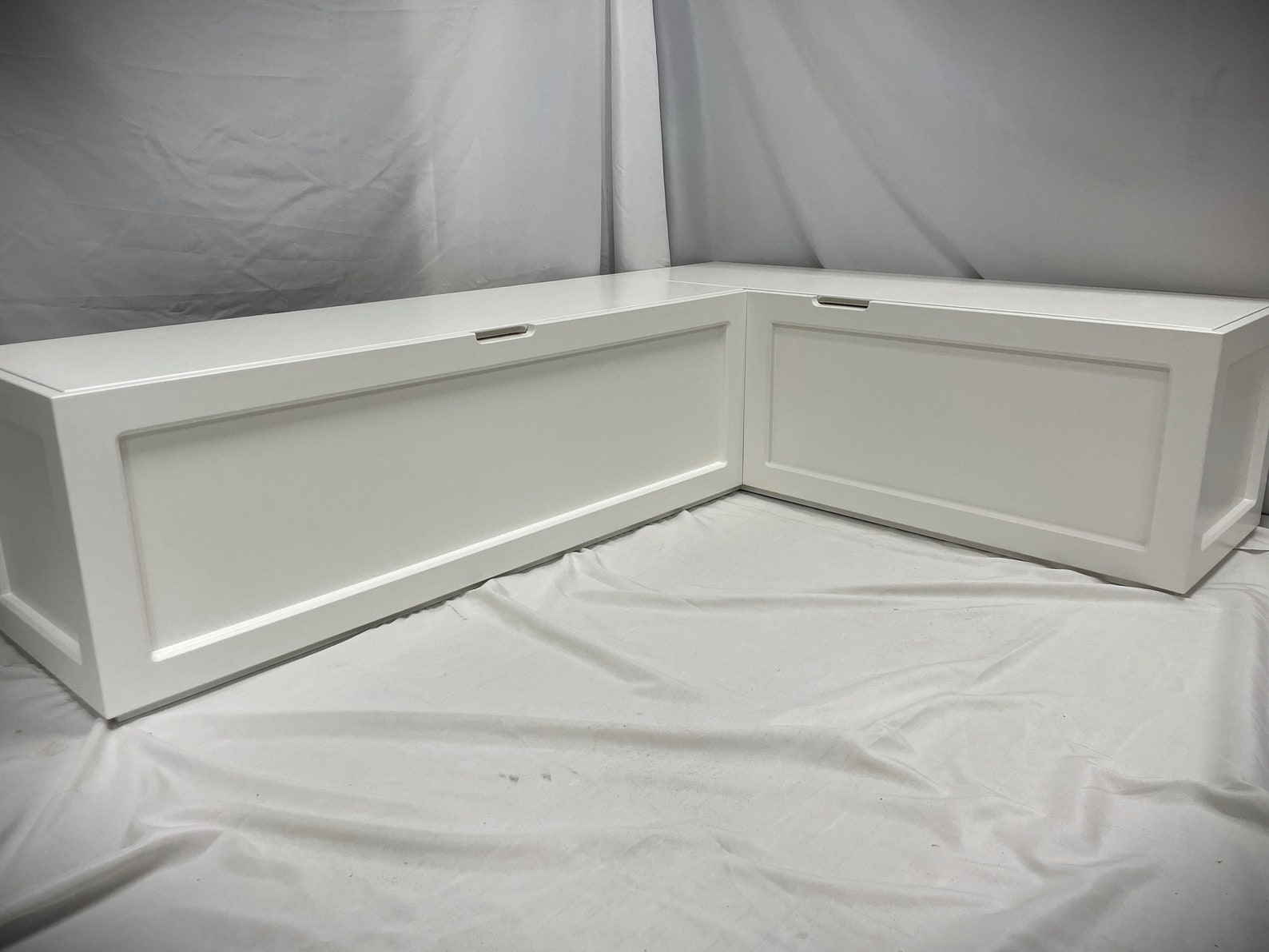 Modern-style Corner Bench Set / Dining Banquette Bench / Top-opening ...