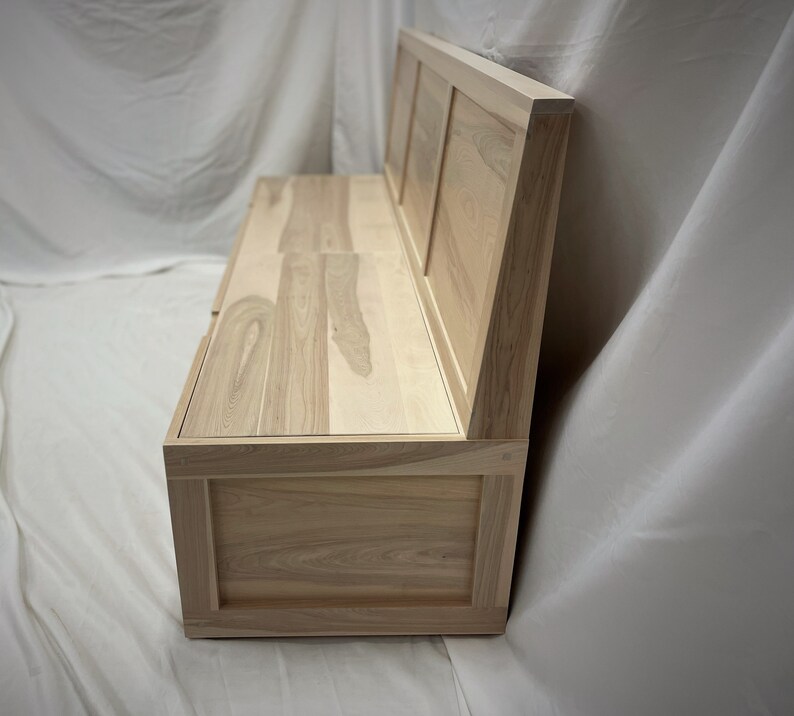 Shaker Storage Bench W/ Backrest / Top-opening Bench / Dining - Etsy