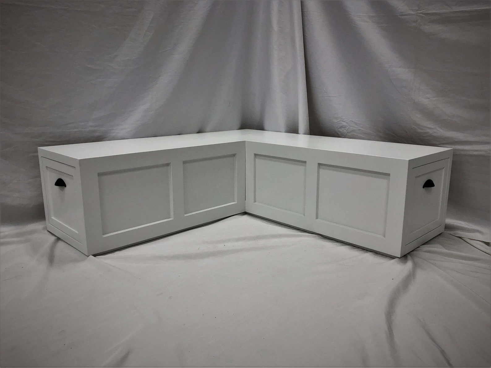 Shaker-style Corner Bench Set W/ Drawer Storage / Dining Banquette ...