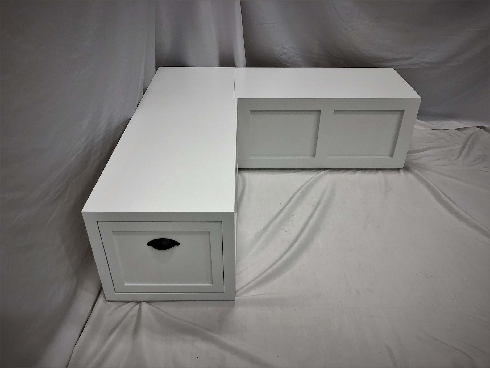 Shaker-style Corner Bench Set W/ Drawer Storage / Dining Banquette ...