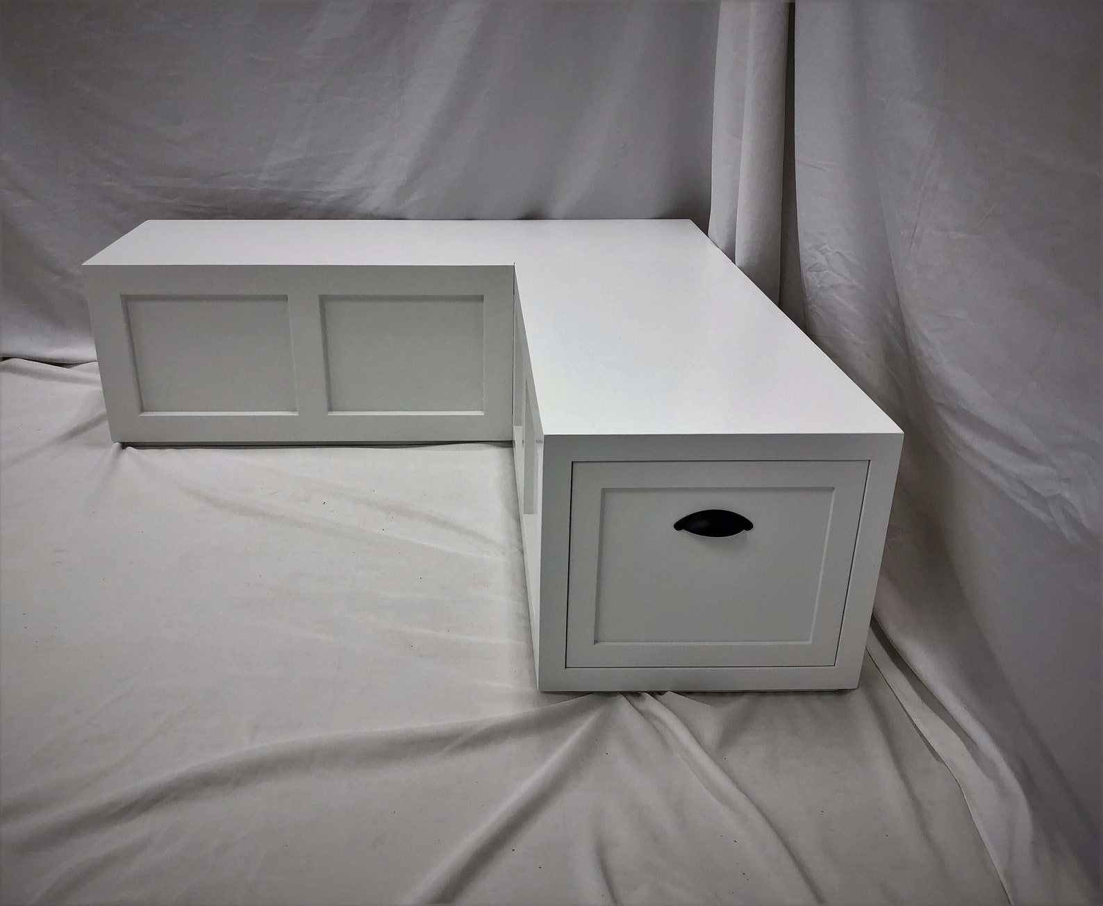 Shaker-style Corner Bench Set W/ Drawer Storage / Dining Banquette ...