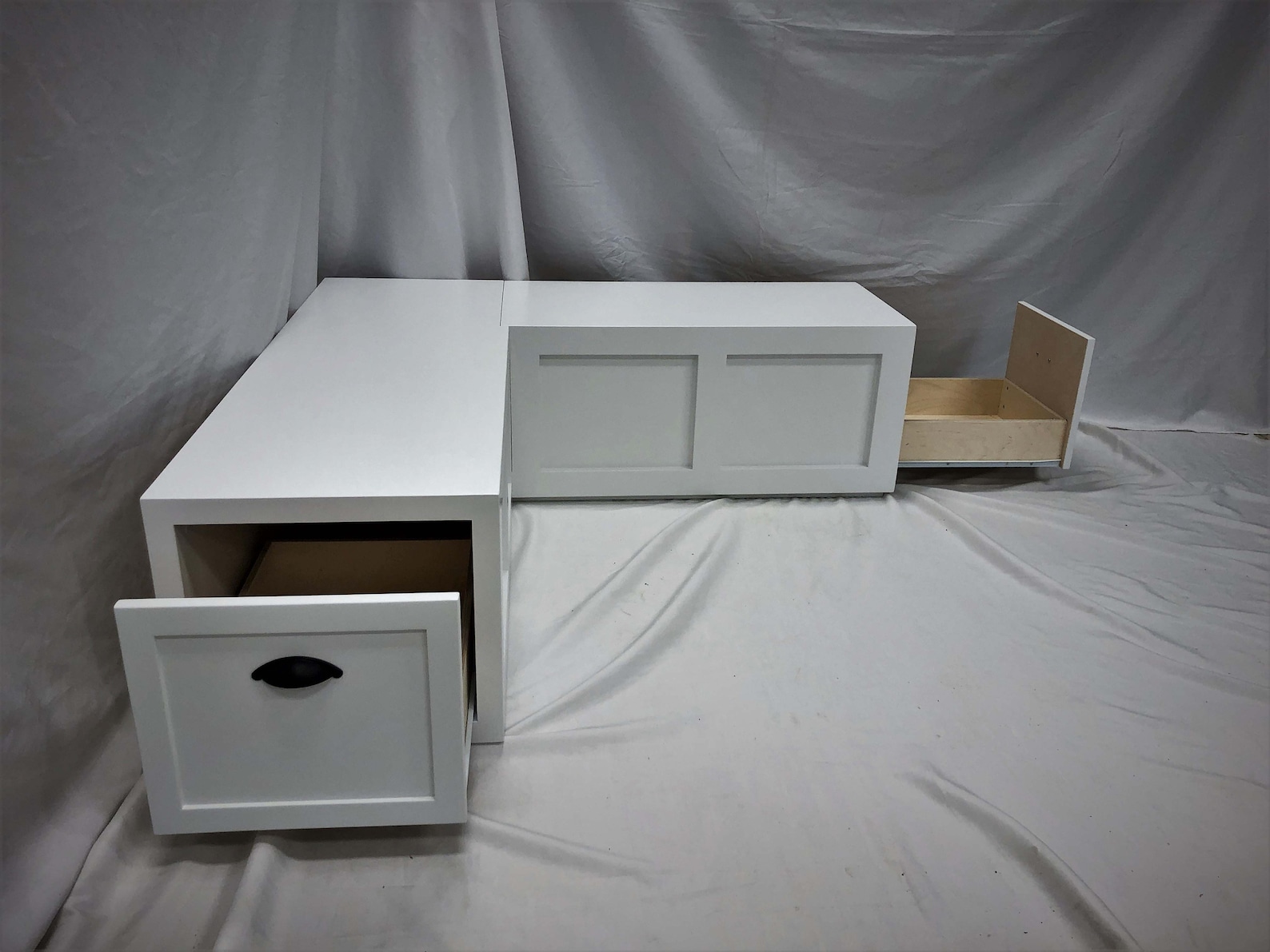 Shaker-style Corner Bench Set W/ Drawer Storage / Dining Banquette ...