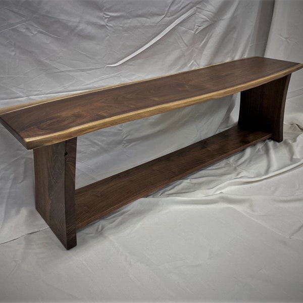 Live Edge Bench - Etsy