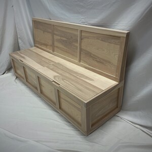Shaker Storage Bench W/ Backrest / Top-opening Bench / Dining - Etsy
