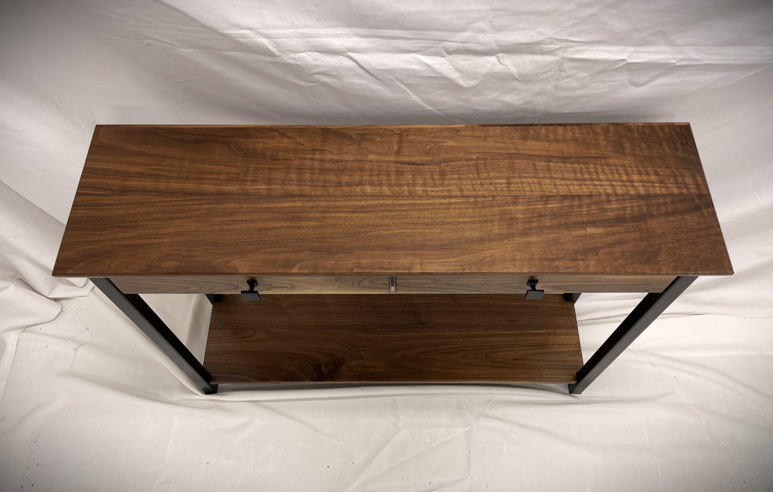 Palmer Minimalist Sofa Table / Industrial Console Table / Hardwood ...