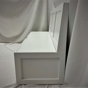 Shaker Storage Bench W/ Backrest / Top-opening Bench / Dining - Etsy