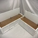 Traditional-style Corner Bench Set / Dining Banquette Bench / Top ...
