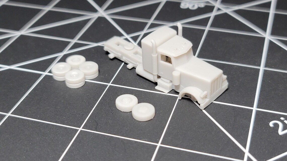 N Scale Resin Peterbilt Semi Tractor Kit - Etsy