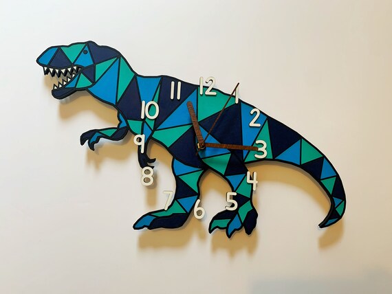 Dinosaur Clock | Etsy