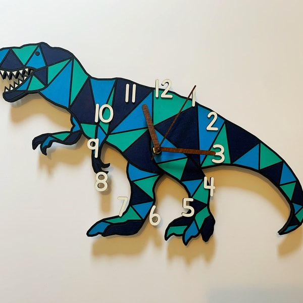 Dinosaur Wall Clock - Etsy