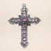 Victorian Filigree Cross Medallion With Pastes - Etsy