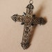 Victorian Filigree Cross Medallion With Pastes - Etsy