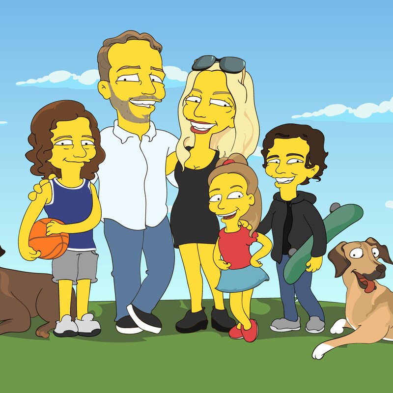 Simpsons Portrait - Etsy