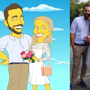 Caricature Personalized Gift Cartoon Portrait Custom - Etsy