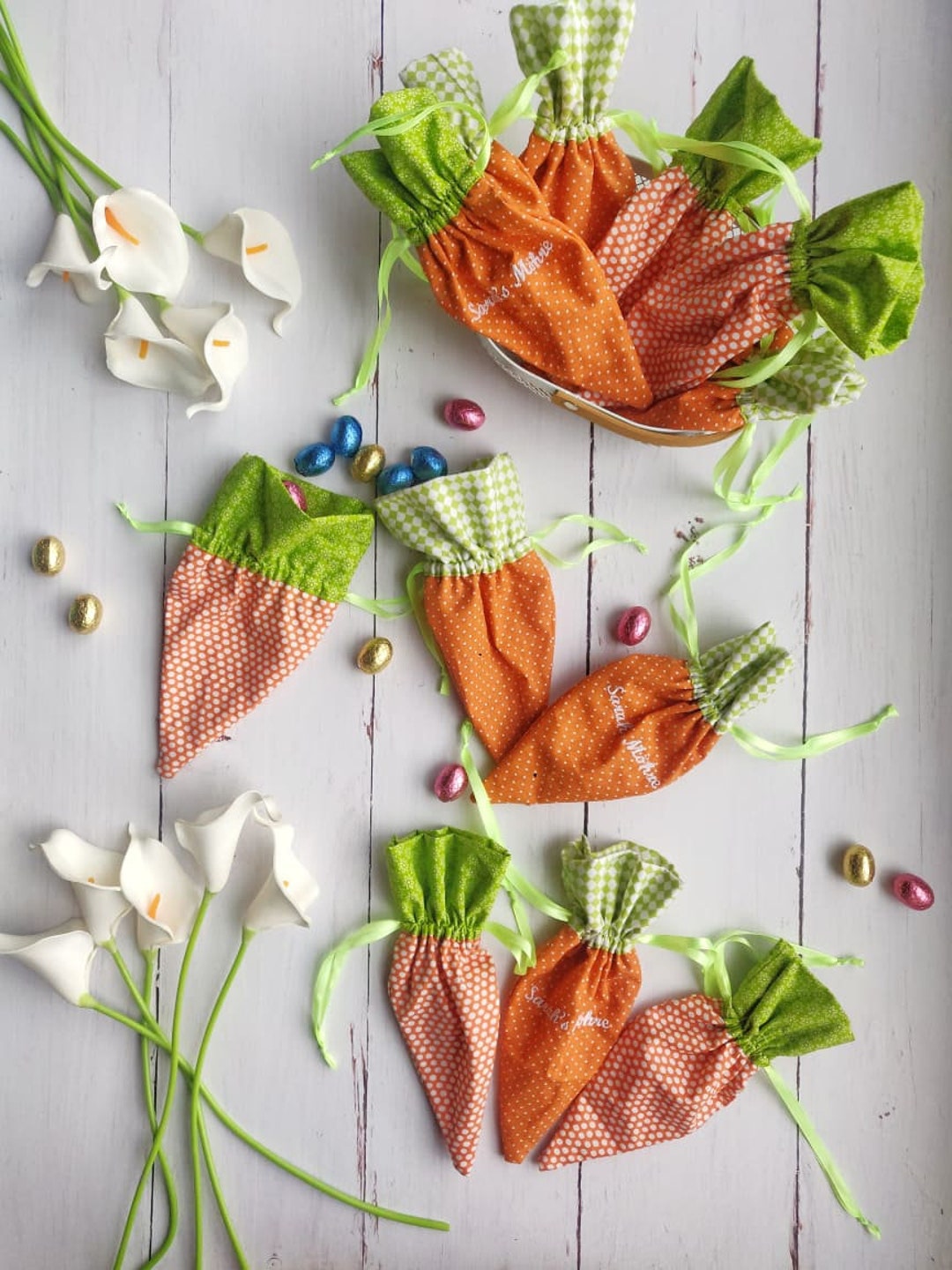 Easter Gift Box Carrot, Carrot Pouch, Cotton Backpack, Kids Backpacks ...