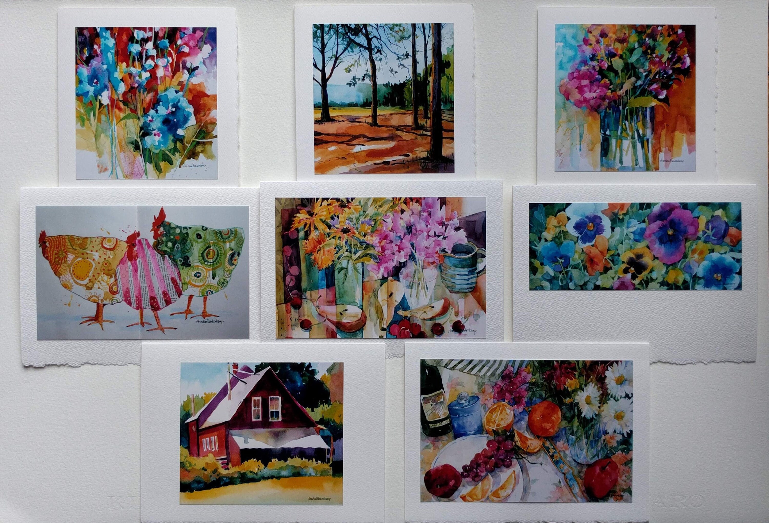 Multi Colored Card Set - Etsy