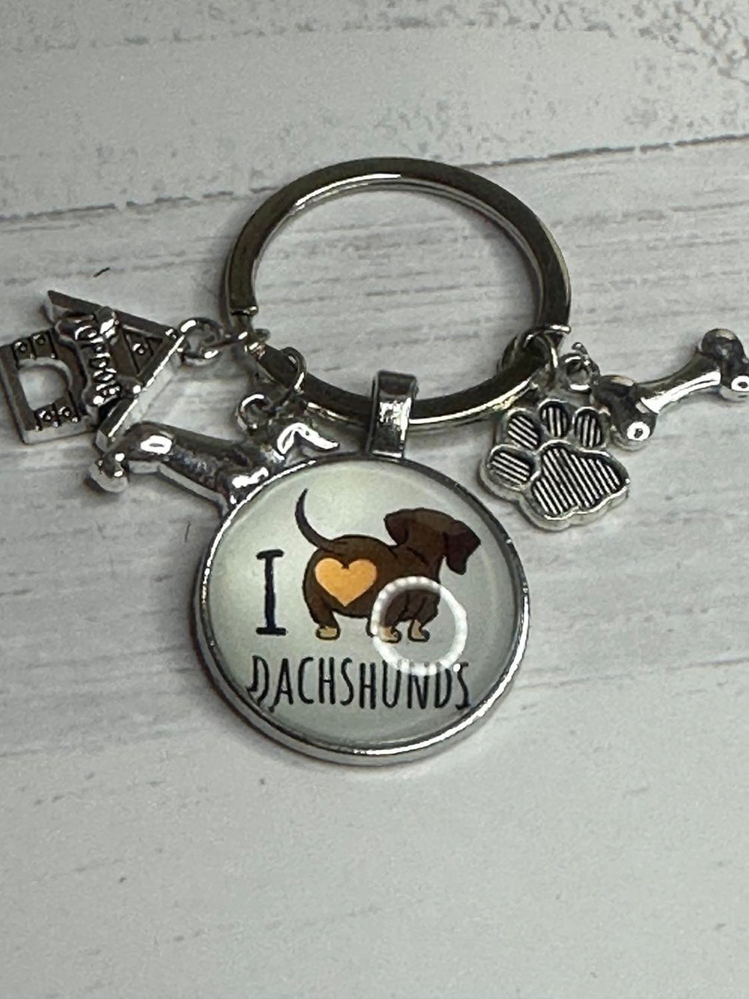 Dachshund Keychain,dachshund Keyring,pet Best Friend Gift,pet Heart ...