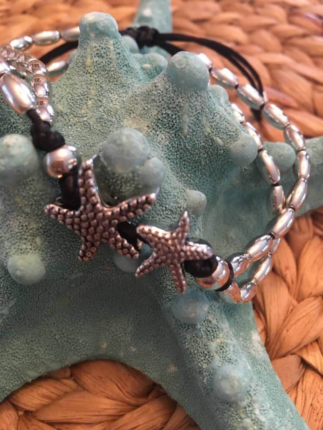 Boho Starfish Anklet: Adjustable Beach Foot Jewelry - Etsy