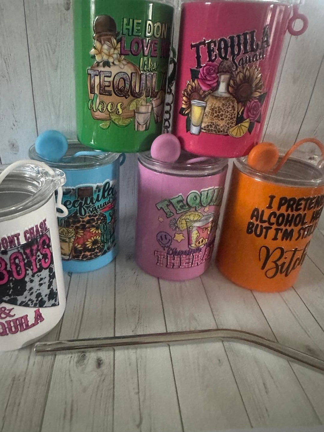 Tequila Shot Glass Tumbler Keychain: Funny Stainless Steel Mini Cup ...
