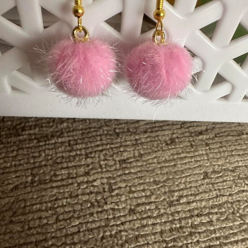 Pom Pom Earrings - Etsy
