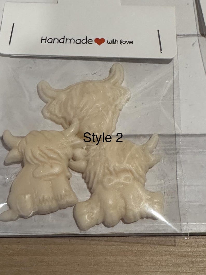 Highland Cow Wafer Soaps,highland Cows,highland Cow Theme Guest Soaps ...