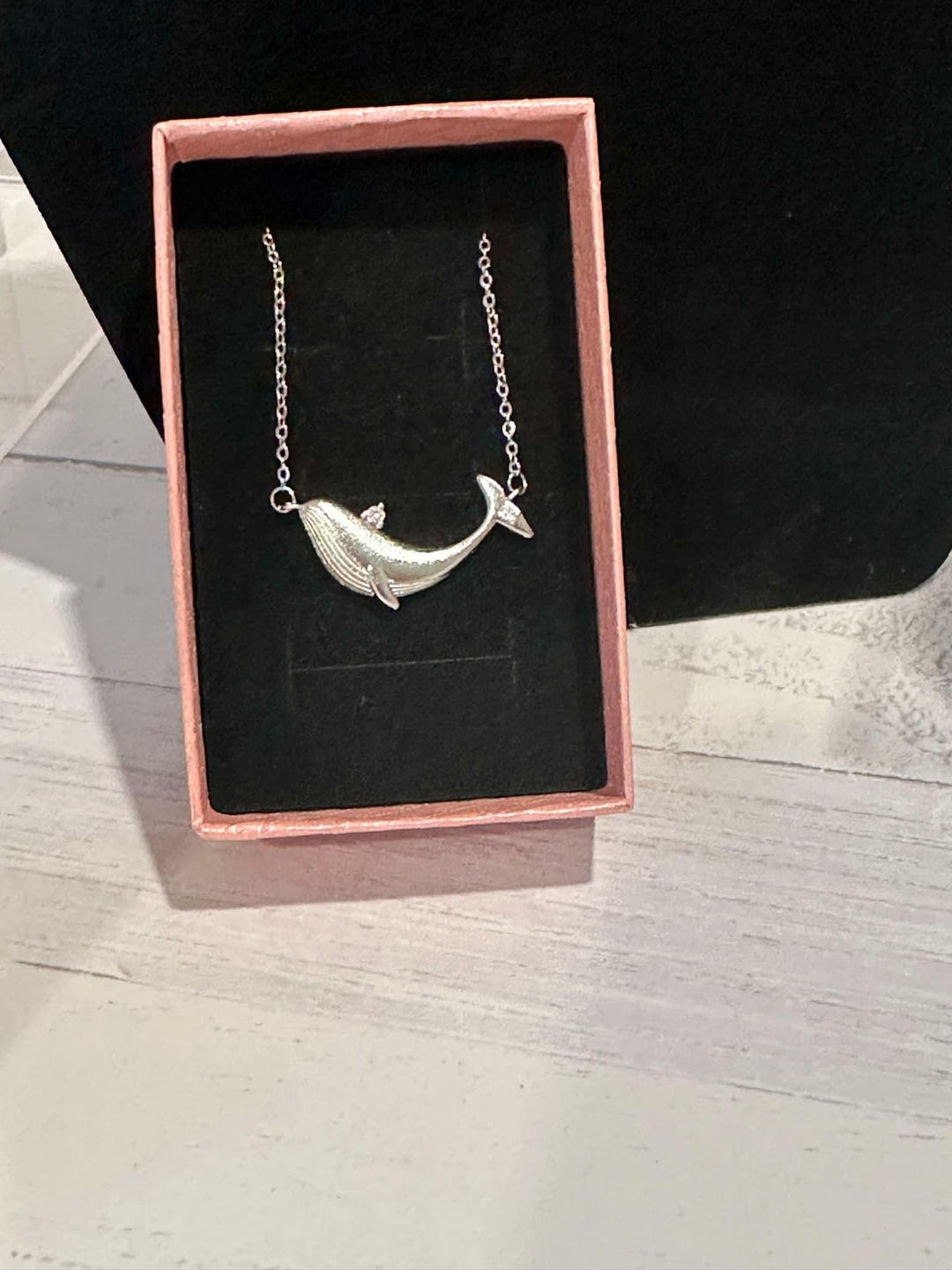 Silver Whale Necklace,nautical,sea Lovers Jewelry,marine Mammal,whales ...