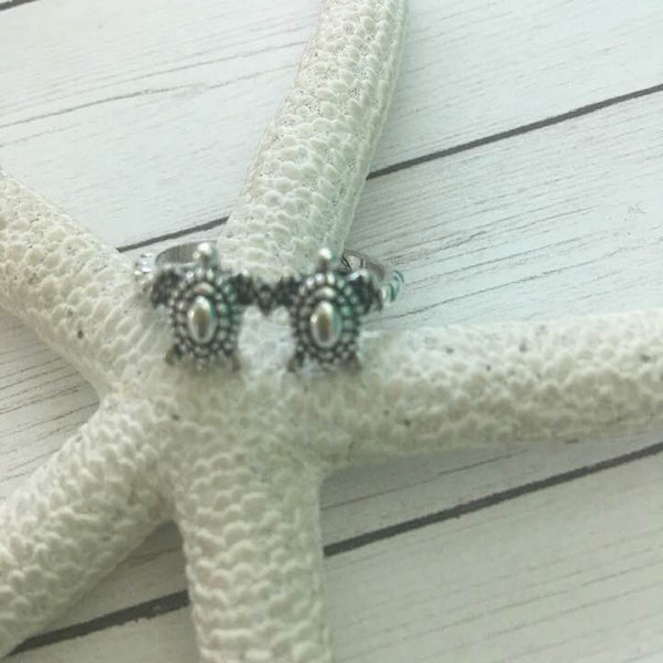 Turtle Toe Ring - Etsy