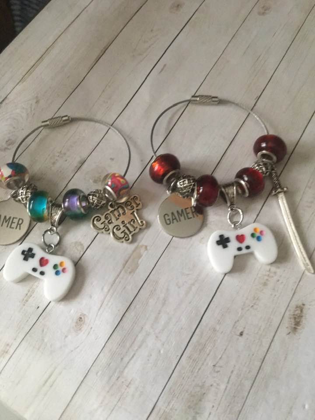 Gaming Car Charms,gamer Girl Car Charms,video Game Rearview Mirror ...