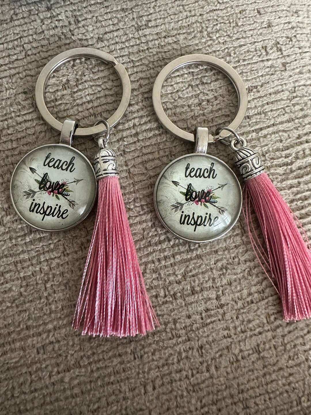 Teach Love Inspire Keychain,teacher Gift,teacher Appreciation,teaching ...