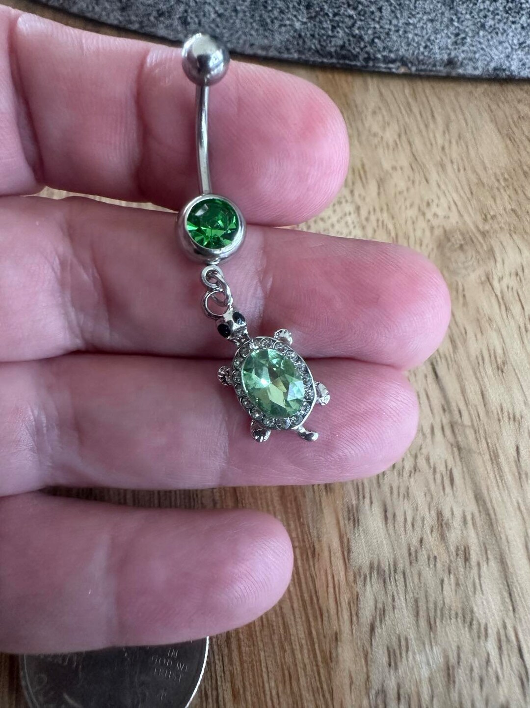 Sea Turtle Belly Ring,rhinestone Turtle Body Jewelry,sea Turtle Jewelry ...